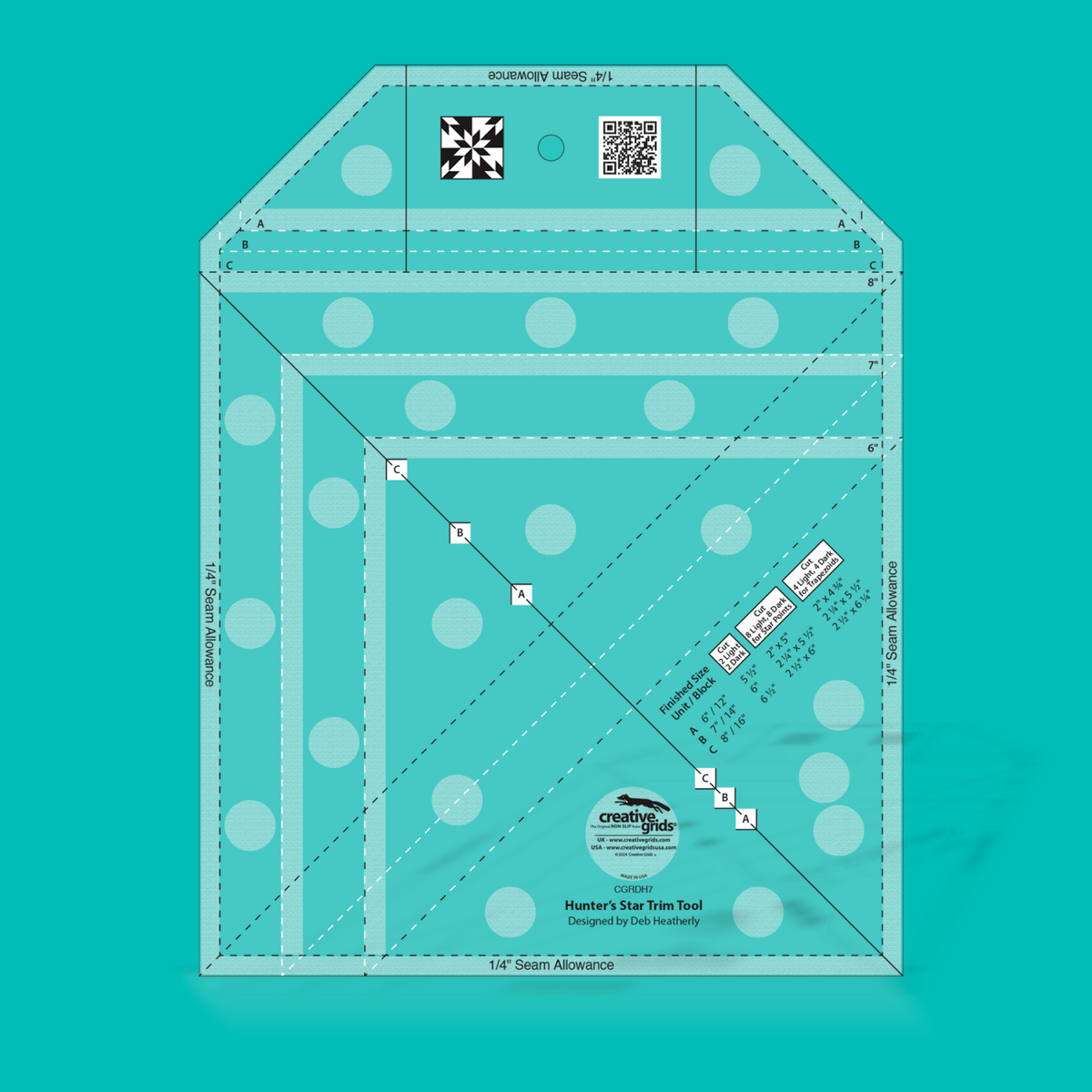 Creative Grids Hunter's Star Trim Tool Quilt Ruler – Sew Downtown