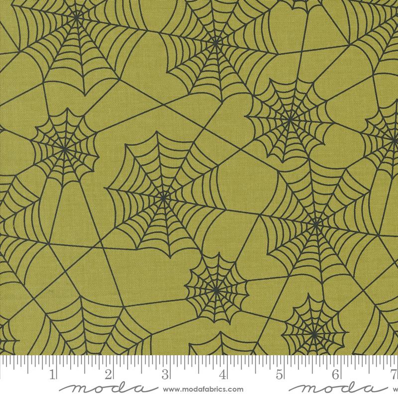 Hey Boo - Cobwebs on Green – Sew Downtown