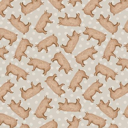 A Beautiful Day Pigs, Beige – Sew Downtown